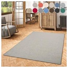 Teppich OTTO HOME "Fortis, Schlinge, Made in Netherlands", grau (taupe), B:160cm H:5mm L:160cm, Kunstfaser, Teppiche, Teppich, Uni Farben, gekettelt, auch als L&auml;ufer, strapazierf&auml;hig, Wohnzimmer