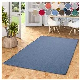 Teppich OTTO HOME "Fortis, Schlinge, Made in Netherlands", blau (dunkelblau), B:160cm H:5mm L:240cm, Kunstfaser, Teppiche, Teppich, Uni Farben, gekettelt, auch als L&auml;ufer, strapazierf&auml;hig, Wohnzimmer