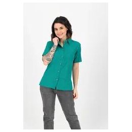 Outdoorbluse DEPROC ACTIVE "SUDBURY II WOMEN", Damen, Gr. 36/38 (M), blau (t&uuml;rkis), 93% Polyester; 7% Elasthan, Blusen, auch in Gro&szlig;en Gr&ouml;&szlig;en erh&auml;ltlich