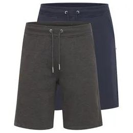 !Solid Sweatshorts SOLID "Sweatshorts SDColine 2 Pack", Herren, Gr. XXL, N-Gr, blau (dgm, navy), Obermaterial: 65% Polyester PES. 35% Baumwolle CO., Hosen Sweatshorts