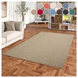 Teppich OTTO HOME "Fortis, Schlinge, Made in Netherlands", braun (nougat), B:140cm H:5mm L:200cm, Kunstfaser, Teppiche, Teppich, Uni Farben, gekettelt, auch als L&auml;ufer, strapazierf&auml;hig, Wohnzimmer