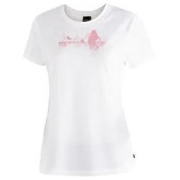 T-Shirt Maier Sports "Tilia Pique W", Damen, Gr. 42, wei&szlig;, 100% Polyester, Rundhals, Shirts T-Shirt, Damen Kurzarmshirt, leichtes Sommer Funktionsshirt, Rundhals, Reg Fit