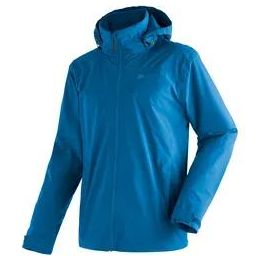 Regenjacke Maier Sports "Metor rec M", Herren, Gr. 58, blau (saphirblau), 100% Polyester, Jacken Regenjacke, Herren Jacke mit Kapuze, Windjacke wasserdicht atmungsaktiv, Reg. Fit