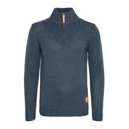 !Solid Troyer SOLID "Troyer SDPetro", Herren, Gr. XXL, blau (ins bl mel), Obermaterial: 50% Baumwolle CO. 50% Polyacryl PAN., Pullover Troyer