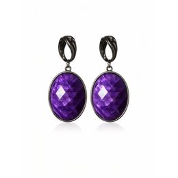 Elena Athanasiadou Ohrringe 'Earrings Virella' Damen Gr&ouml;&szlig;e 2.5 cm x 2.5 cm violettblau