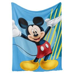 Disney Kuscheldecke 'Minnie Mouse' Gr&ouml;&szlig;e One Size azur / gelb / rot / schwarz