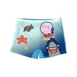 Peppa Pig Badeshorts 'George' Jungen Gr&ouml;&szlig;e 110/116 hellblau