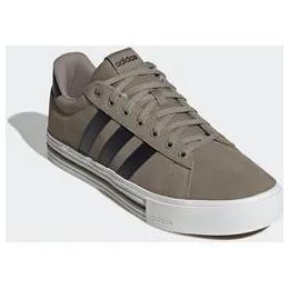 Sneaker Adidas SPORTSWEAR "DAILY 4.0", Damen, Gr. 44,5, braun (clay, core schwarz, core wei&szlig;), Leder, Synthetik, Schuhe Sneaker