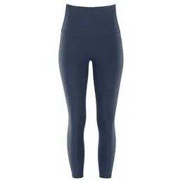 Leggings WINSHAPE "7/8-Tights HWL317C", Damen, Gr. XL, Normalgr&ouml;&szlig;en, grau (anthrazit), 85% Polyester, 15% Elasthan, Hosen Leggings, mit V-Shape Applikation und Core-Bund