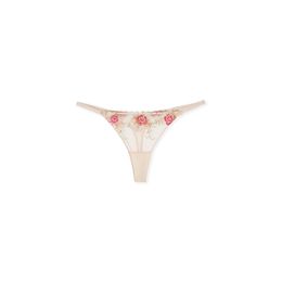 Etam String Damen Gr&ouml;&szlig;e S ecru / gr&uuml;n / pastellpink / rot