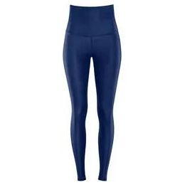 Leggings WINSHAPE "Functional Comfort HWL117C", Damen, Gr. XXL, Normalgr&ouml;&szlig;en, blau (rich blau), 85% Polyester, 15% Elasthan, Hosen Leggings, mit V-Shape Applikation und Core-Bund