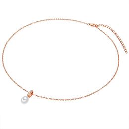 Valero Pearls Kette Damen Gr&ouml;&szlig;e One Size rosegold / perlwei&szlig;