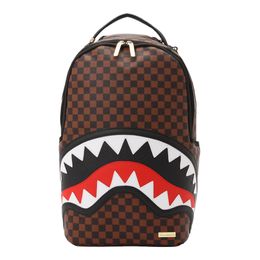 Sprayground Rucksack 'SAWTOOTH SHARKS IN PARIS' Herren Gr&ouml;&szlig;e One Size braun / rot / schwarz / wei&szlig;