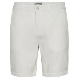 Shorts 11 Project "Shorts PROeysted", Herren, Gr. L, N-Gr, wei&szlig; (sanftes wei&szlig;), Obermaterial: 58% Leinen LI. 42% Viskose CV., Hosen Shorts