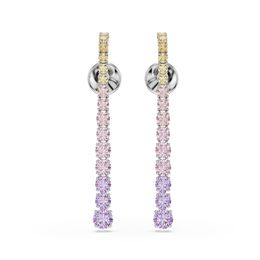 Swarovski Ohrringe Damen Gr&ouml;&szlig;e One Size gelb / lavendel / rosa / silber