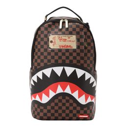 Sprayground Rucksack 'SHARKS IN PARIS LOST & FOUND' Herren Gr&ouml;&szlig;e One Size braun / rot / schwarz / wei&szlig;