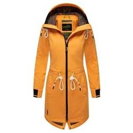 Softshelljacke Marikoo "Mount Furnica", Damen, Gr. S, orange (apricot sorbet), Obermaterial: 95% Polyester, 5% Elasthan; Futter: 100% Polyester; Wattierung: 100% Polyester; &Auml;rmelfutter: 100% Polyester, Jacken Softshelljacke, mit hochschlie&szlig;endem Kragen