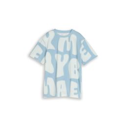Tom Tailor T-Shirt Jungen Gr&ouml;&szlig;e 128 hellblau / wei&szlig;