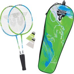 Talbot Torro Talbot-torro Badminton Set 'ATTACKER' Jungen Gr&ouml;&szlig;e one size azur / limette / grasgr&uuml;n / schwarz / wei&szlig;