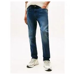 Tommy Hilfiger Slim-fit-Jeans TOMMY JEANS "Scanton Slim", Herren, Gr. 34, L&auml;nge 34, blau (denim schwarz2), Denim/Jeans, Obermaterial: 92% Baumwolle, 6% Polyester, 2% Elasthan, slim fit, Jeans Slim-fit-Jeans, mit mittlerer Leibh&ouml;he, 5-Pocket-Design