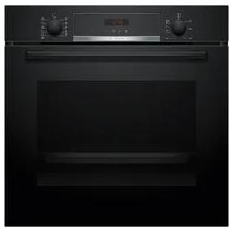 Bosch Pyrolyse Backofen "HBA574BB3", Energieeffizienz: A+ (A+++-D), schwarz, B:59,4cm H:59,5cm T:54,8cm, Back&ouml;fen, Perfekte Ergebnisse durch 10 voreingestellte Programme & Pyrolyse