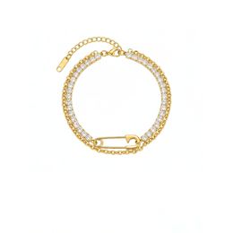 Nemomatheo Armband 'Pin Up' Damen Gr&ouml;&szlig;e 18/23 cm gold