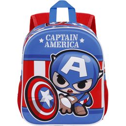 MARVEL Rucksack 'Captain America Let's go-Small 3D' Jungen Gr&ouml;&szlig;e One Size blau / mischfarben