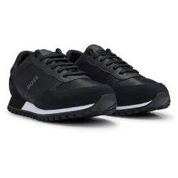 Sneaker BOSS "Sneaker Parkour-L Runn ny", Herren, Gr. 45, schwarz, Obermaterial: 100% Polyester PES. Futter: 100% Polyester PES. 100% Synthetik synthetic., Schuhe Sneaker