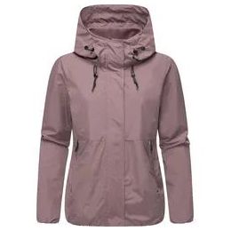 Outdoorjacke Ragwear "Sunniva Light", Gr. XS (34), lila (mauve), Obermaterial: 100% Polyester. Innenfutter: 100% Polyester, Basic, l&auml;ssig geschnitten h&uuml;ftbedeckend, hoch geschlossener Ausschnitt, &Auml;rmel ohne &Auml;rmelschlitz elastischer Bund mit innenliegendem Gummizug, Jacken Outdoorjacke, Wasserdichte und atmungsaktive Damen &Uuml;bergangsjacke