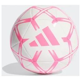 Fu&szlig;ball Adidas PERFORMANCE "STARLANCER CLUB" Gr. 5, pink (wei&szlig;, solar pink), B&auml;lle, 5, 0,4 g, Thermoplastisches Polyurethan (TPU), B:22,3cm H:17,3cm T:22cm