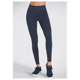 Leggings Skechers "Women's High Waisted Legging", Damen, Gr. XXXL(54), N-Gr, blau (navy), Obermaterial: 88% Nylon, 12% Elasthan, Hosen Leggings