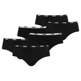 Panty Puma "Panty 6er Pack", Damen, Gr. S, schwarz, Obermaterial: 95% Baumwolle CO. 5% Elasthan EL., Unterhosen Panty