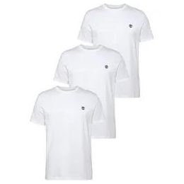 T-Shirt Timberland "DUNSTAN RIVER 3xPack Tee", Herren, Gr. XL, wei&szlig;, Obermaterial: 100% Baumwolle, Shirts T-Shirt, f&uuml;r Sportmode, Outdoormode und Streetwear, Kurzarm, aus Baumwolle