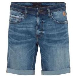 Jeansshorts Blend "Jeansshorts BHDenim", Damen, Gr. M, N-Gr, blau (denim middle blau), Obermaterial: 70% Baumwolle CO. 28% Polyester PES. 2% Elasthan EL., Jeans Jeansshorts