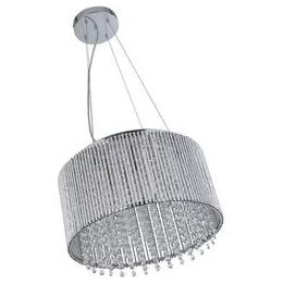 Searchlight H&auml;ngeleuchte "Kristall-Leuchte Elise I, 8-flammig", chrom aluminium und klares, 8, &Oslash; 41cm H: 28cm, 1 Stk., Leuchten, Glamour&ouml;s, H&auml;ngeleuchte