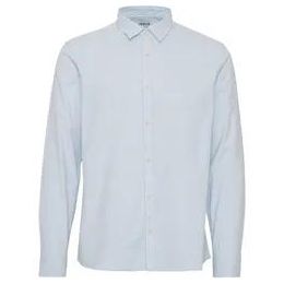 !Solid Langarmhemd SOLID "Langarmshirt SDVal", Herren, Gr. XXL, N-Gr, blau (sky blau), Obermaterial: 98% Baumwolle CO. 2% Elasthan EL., Hemden