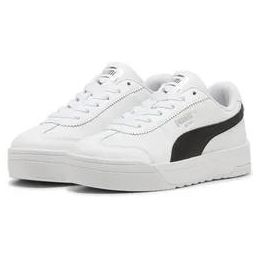Sneaker Puma "ROMA FEMININE WNS", Damen, Gr. 40, schwarz-wei&szlig; (Puma wei&szlig;, Puma schwarz), Leder, unifarben, Schuhe Sneaker