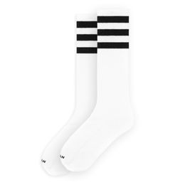 American Socks Kniestr&uuml;mpfe 'Old School' Herren Gr&ouml;&szlig;e 19/55 wei&szlig;