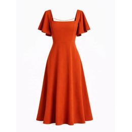 Elena Athanasiadou Cocktailkleid 'Dress Butterfly Orange' Damen Gr&ouml;&szlig;e 36 dunkelorange Winterkleid