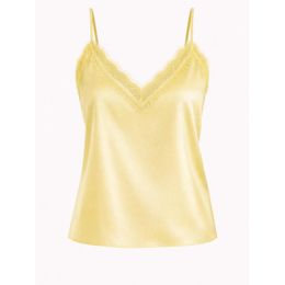 Worldclassca Top 'Spaghetti Lace Trim Top' female Yellow size XS/M