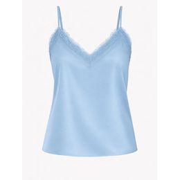 Worldclassca Top 'Spaghetti Lace Trim Top' female Blue size XS/M