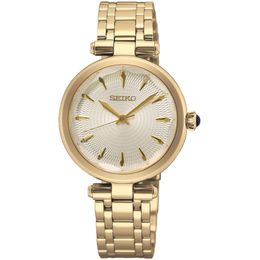 Seiko Analoguhr Damen Gr&ouml;&szlig;e One Size gold / wei&szlig;