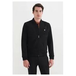Outdoorjacke Pierre Cardin, Herren, Gr. XL, schwarz, 100% Polyester, unifarben, normal, Jacken Outdoorjacke, aus Kunstwildleder