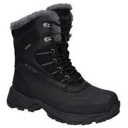 Winterstiefel HI-TEC "Aviemore WP", Damen, Gr. 38, schwarz (schwarz, dk grau), Synthetik, mehrfarbig, Schuhe Winterstiefel, Snowboots, Winterboots, Winterschuhe, warm gef&uuml;ttert
