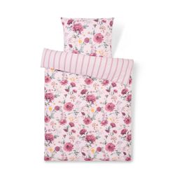Tchibo - Winterjersey-Bettw&auml;sche - rosa