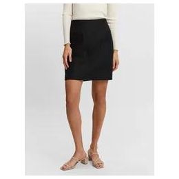 V&eacute;ro Moda Minirock VERO MODA "VMFORTUNEALLISON HW SHORT SKIRT GA NOOS", Damen, Gr. XS (34), schwarz, Web, Obermaterial: 100% Polyester, unifarben, sehr figurbetont kurz, R&ouml;cke Minirock