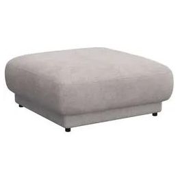 Pouf FLEXLUX "Molino, Fu&szlig;hocker, Sitzhocker, Polsterhocker", beige (champagne), B:107cm H:44cm T:107cm, 100% Polyester, Poufs, Pouf, Kaltschaum & Stahl-Wellen, F&uuml;sse Schwarz