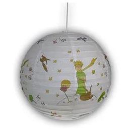 Niermann Standby NIERMANN H&auml;ngeleuchte "Kleiner Prinz, Kinderlampe, Kinderzimmer", schwarz-wei&szlig; (wei&szlig;, schwarz), 1, &Oslash; 40cm H: 40cm, 1 Stk., Leuchten, Papier-Pendelleuchte Prinz, Kinderlampe