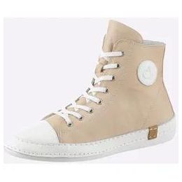 Sneaker Andrea Conti, Damen, Gr. 37, beige (creme, wei&szlig;), Glattleder, Leder, Rindsleder, Schuhe Sneaker