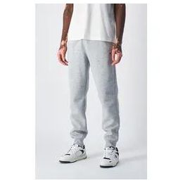 Jogginghose Champion "SPORTWEAR JOGGERS Slim Fit", Herren, Gr. L (52/54), N-Gr, grau (noxm, ns), Obermaterial: 70% Baumwolle, 30% Polyester, Hosen Jogginghose